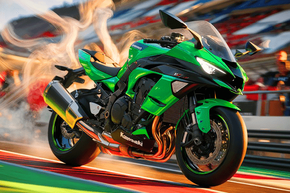 Kawasaki street bike sample – factory Rider